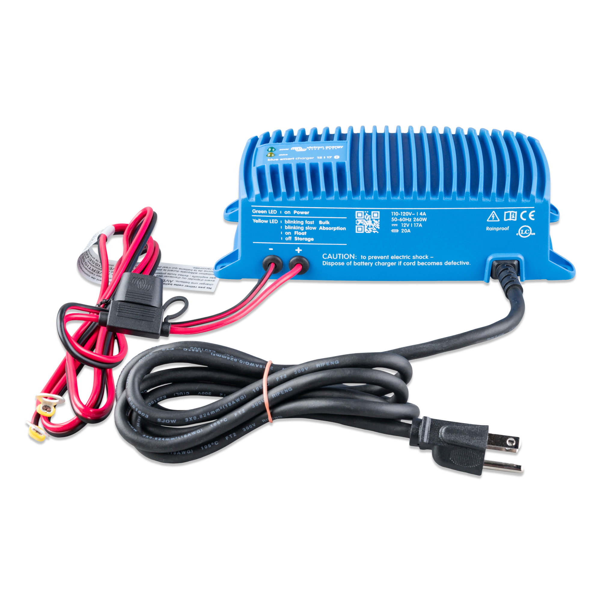 Blue Smart IP67 Charger 12/17(1) 120V NEMA 5-15 – BatteryOnePR